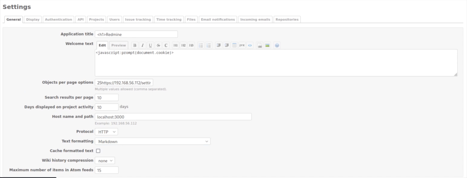 REDMINE Attack Surface - HADESS