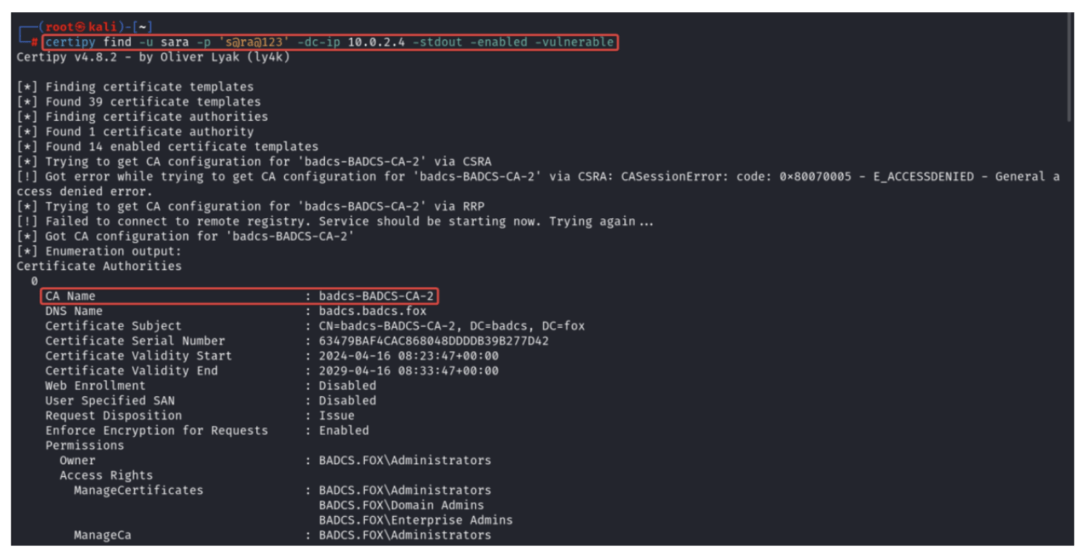 Pwning the Domain: AD CS - HADESS